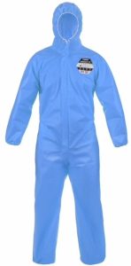 Lakeland Safegard ESGP528B Large Blue Polypropylene Hooded Coveralls ...