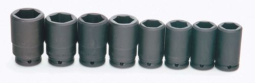 Williams WS-16-8H 3/4 Inch Drive 8 Piece 6 Point Deep Power Impact SAE ...