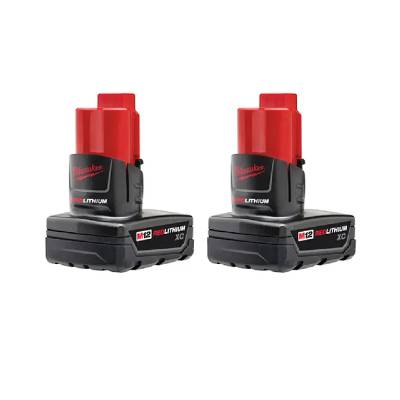 Milwaukee 48-11-2412 12 Volt M12 Redlithium XC Battery 2 Per Pack | SB ...