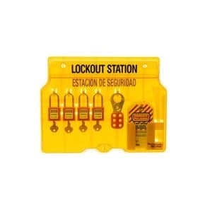 Master Lock 1482BP410 4 Lock Covered Station With Thermoplastic ...