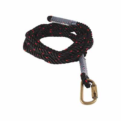 Dynamic FP16EPS100A 100 Feet Rope Lifeline With Snap Hook 5/8 Inch - SB ...